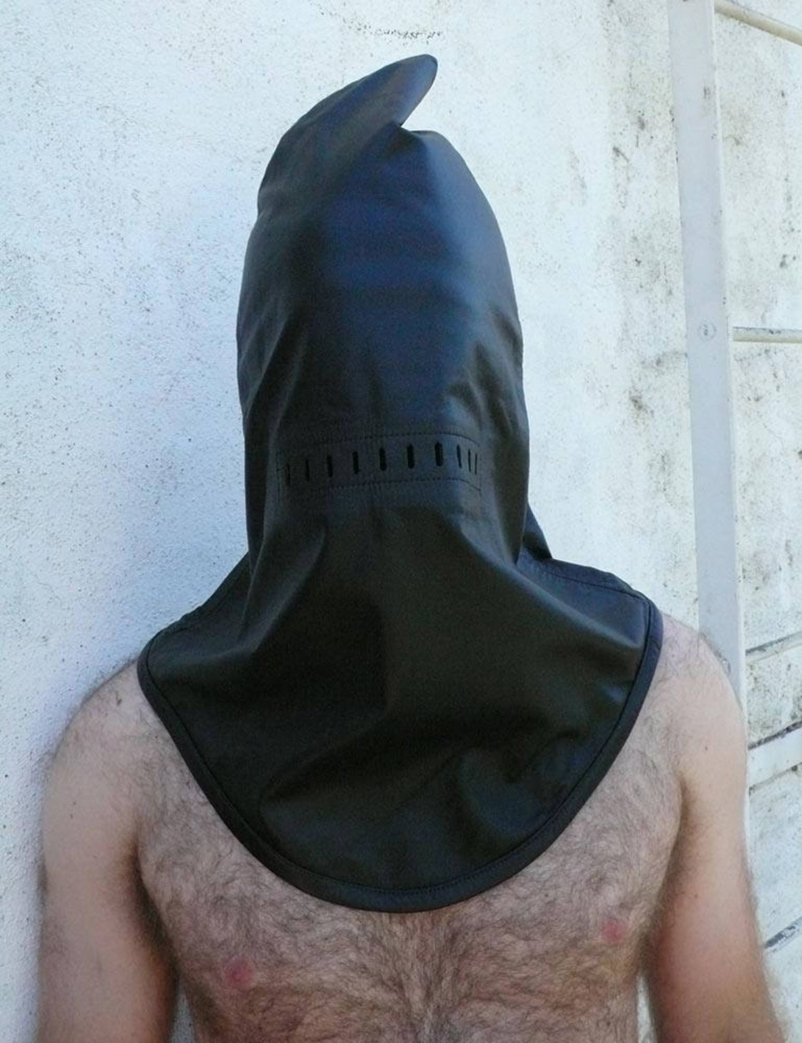 Leather Guillotine Hood | Etsy