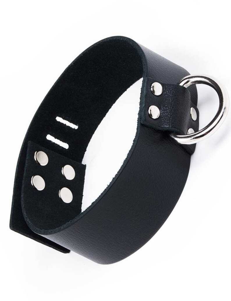 Locking Leather BDSM Collar 1 1/2 - Etsy
