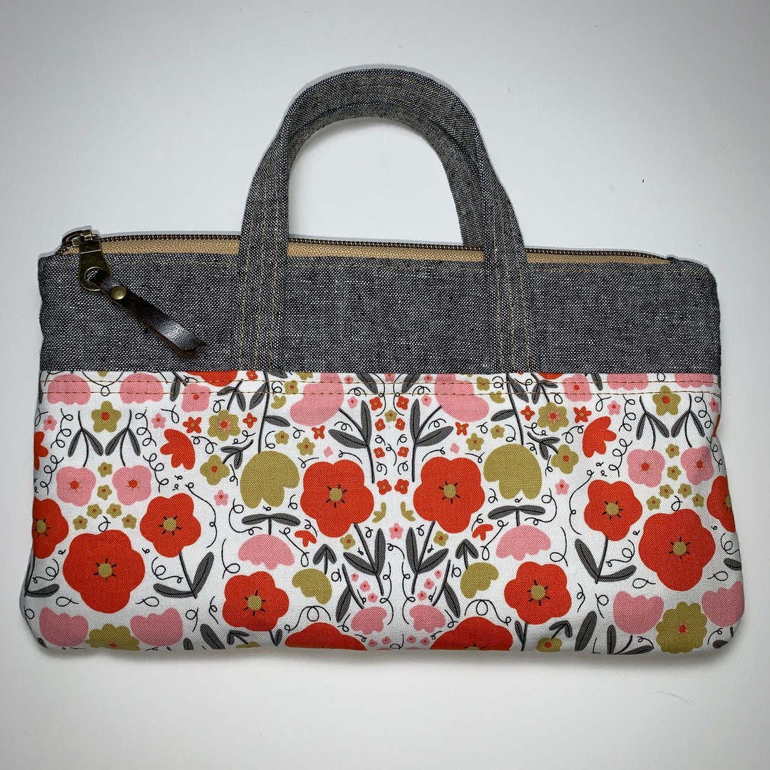 Mini Zipper Purse; Mini Zipper Bag; Floral Zipper Pouch; Floral Zipper ...