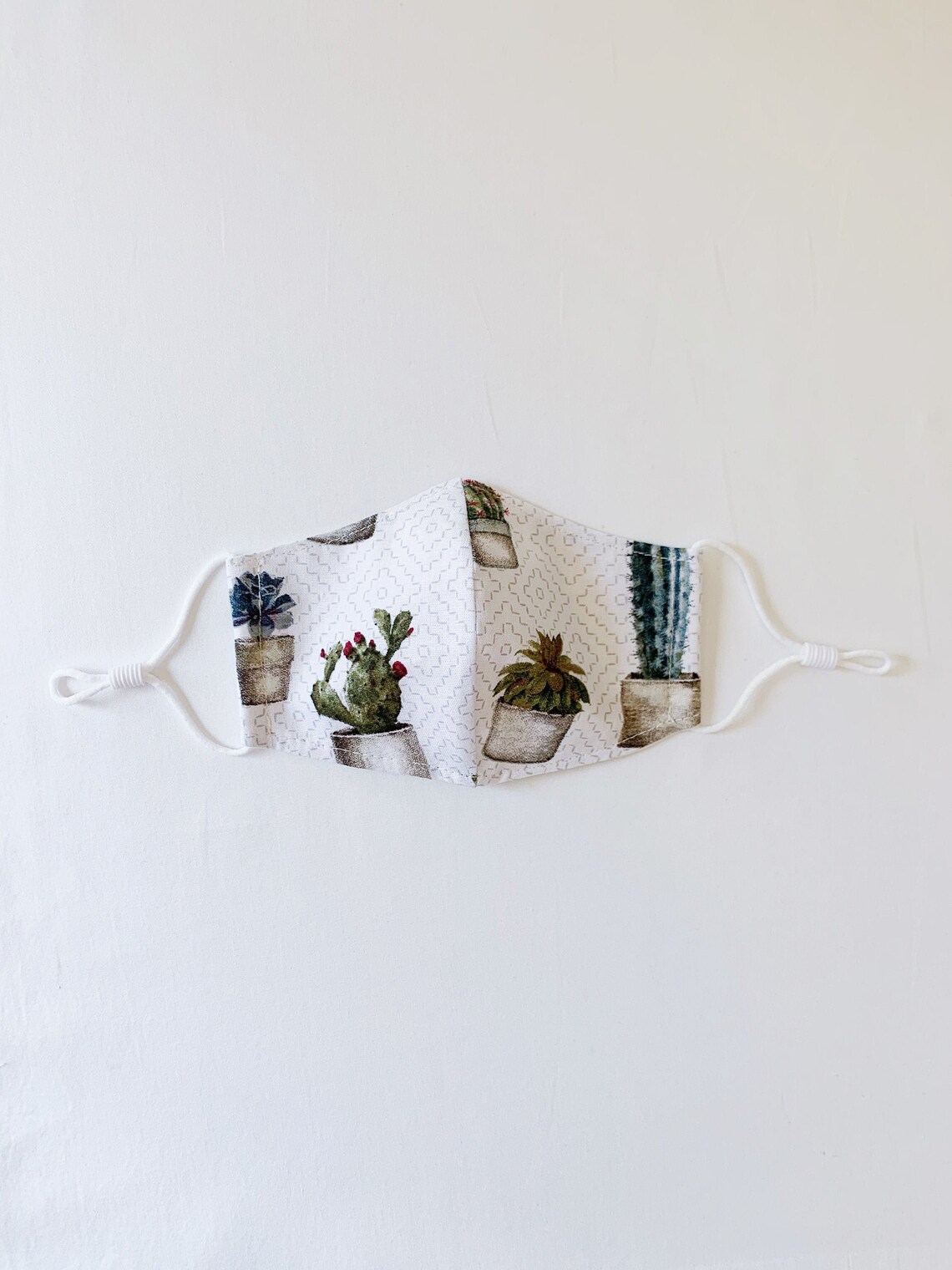 Succulent Cactus Plant Face Mask With Filter Pocket Nose Wire | Etsy