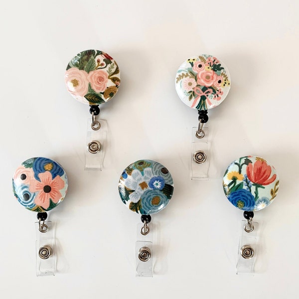 Flower Badge Reel - Etsy