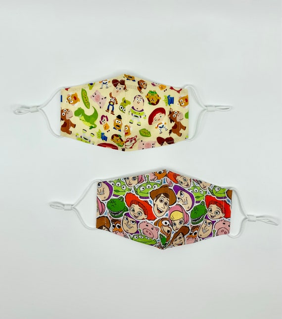 Toy Story Face Mask With Filter Pocket Nose Wire Adjustable | Etsy