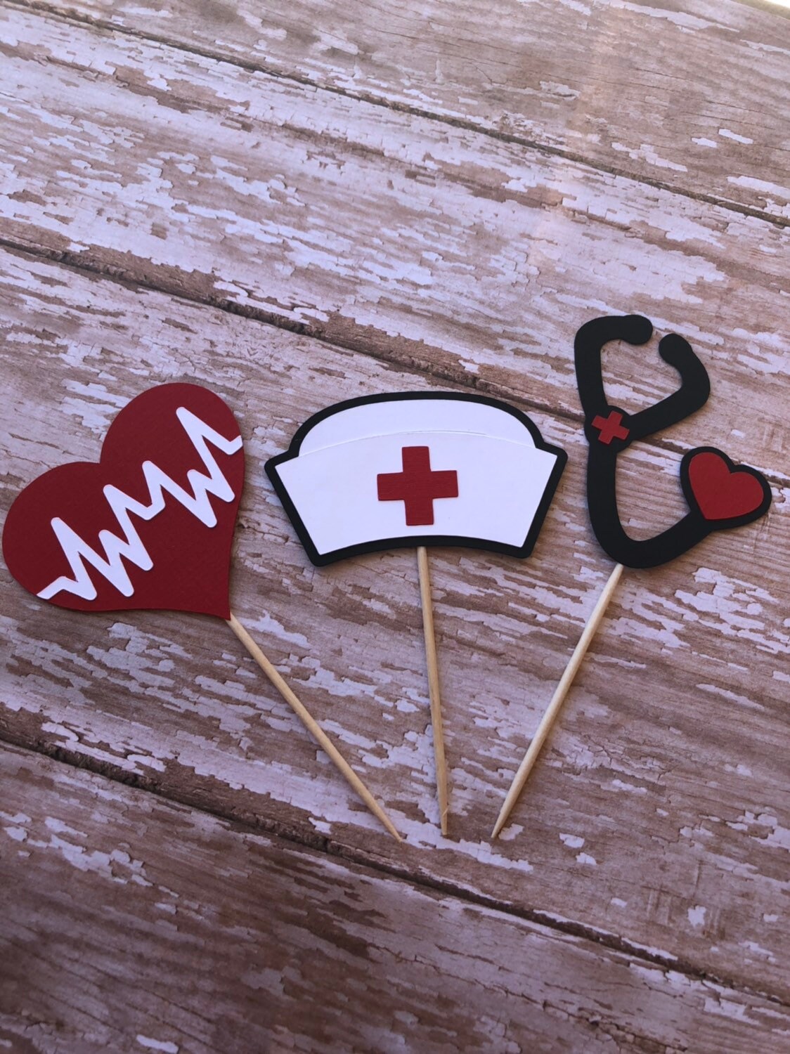 Nurse Cupcake Toppers... RN School... Nursing School Grad... | Etsy