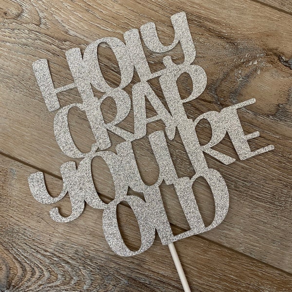 Holy Crap Youre Old Sign - Etsy