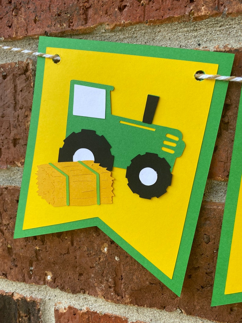Tractor Banner... First Birthday... Baby Boy...Party Ideas... | Etsy