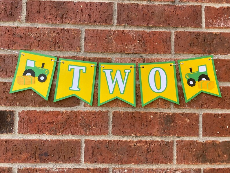 Tractor Banner... First Birthday... Baby Boy...Party Ideas... | Etsy