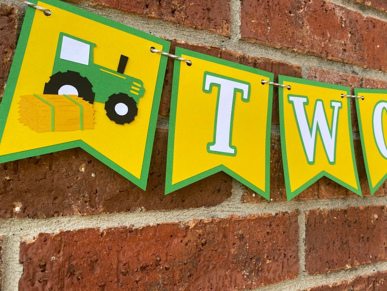 Tractor Banner... First Birthday... Baby Boy...Party Ideas... | Etsy