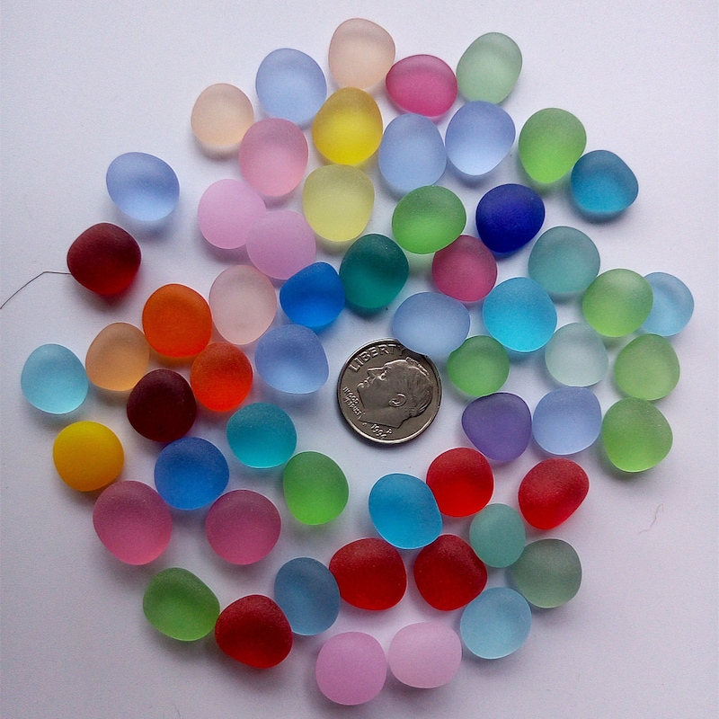 Round Small Beach Glass - Etsy UK