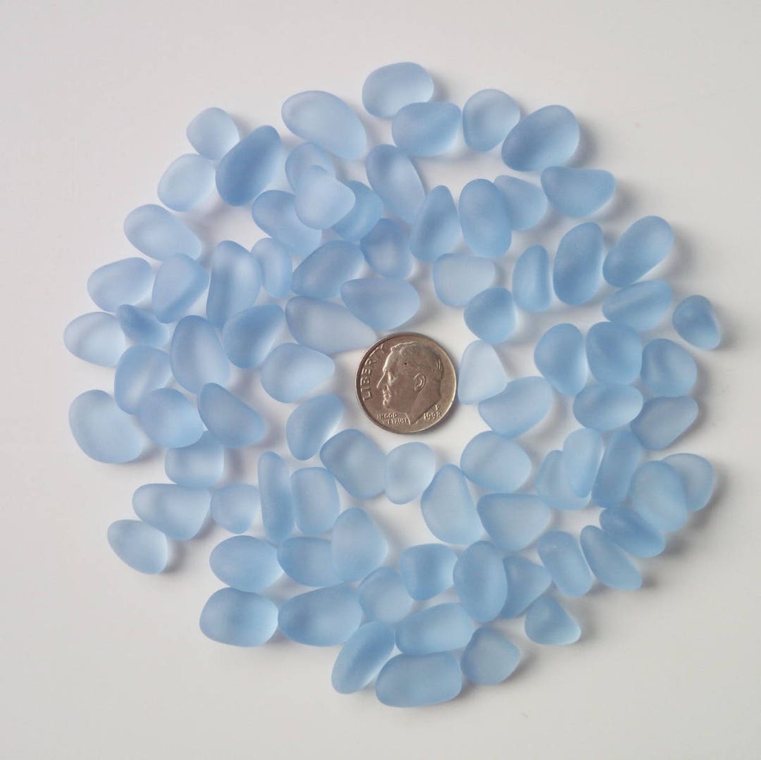 Beach Sea Glass Lot Bulk Wholesale Light Purple Blue 10-14mm Jewelry ...