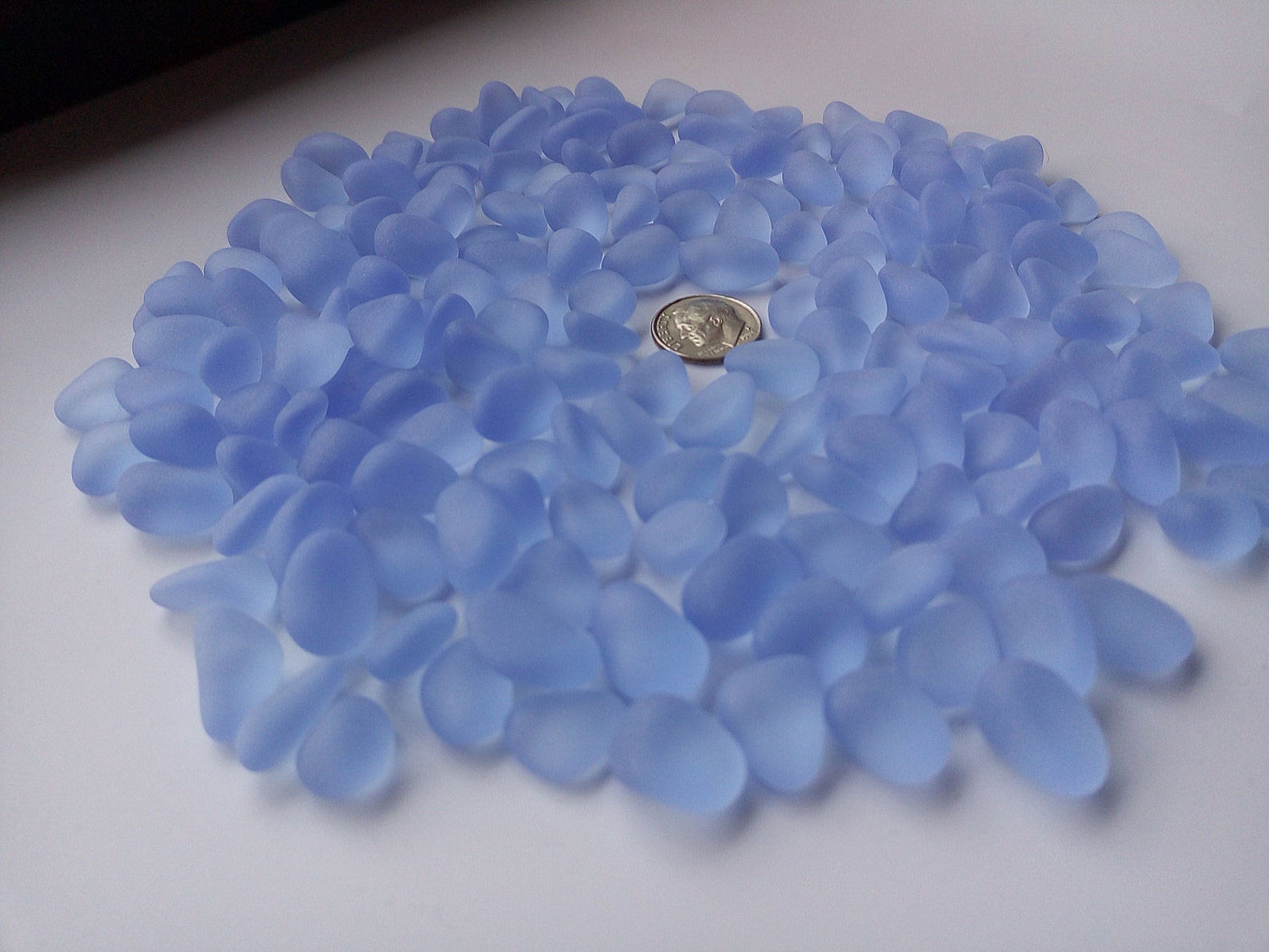 Beach Sea Glass Lot Bulk Wholesale Light Purple Blue 12-16mm Jewelry ...