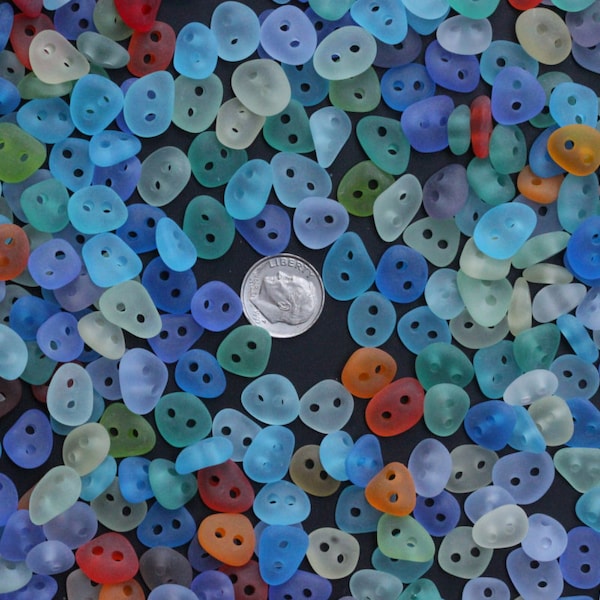 Sea Glass Button - Etsy