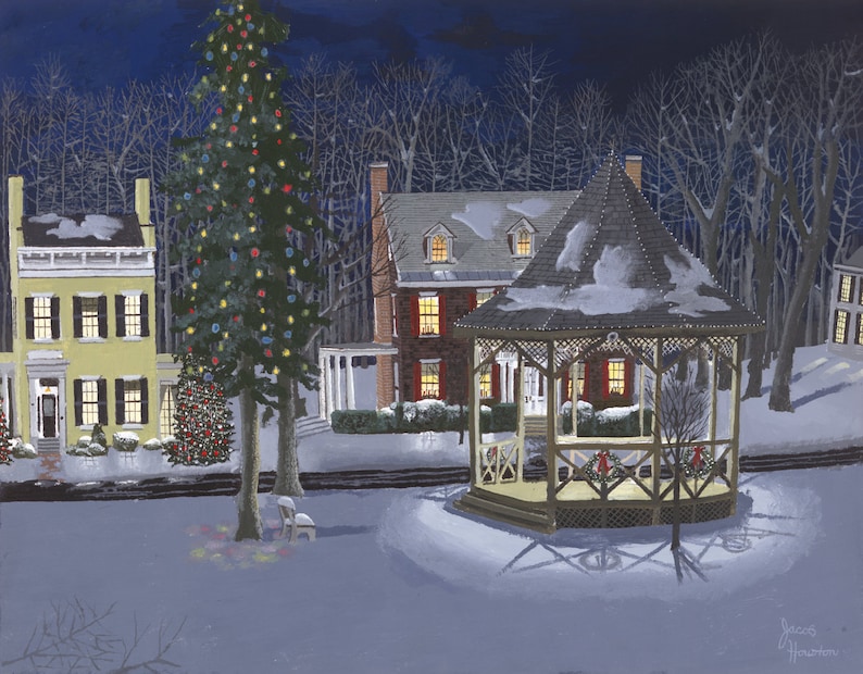 White Night in Mowry Park, Archival Giclee on Art Rag Print, 11" X 14 ...