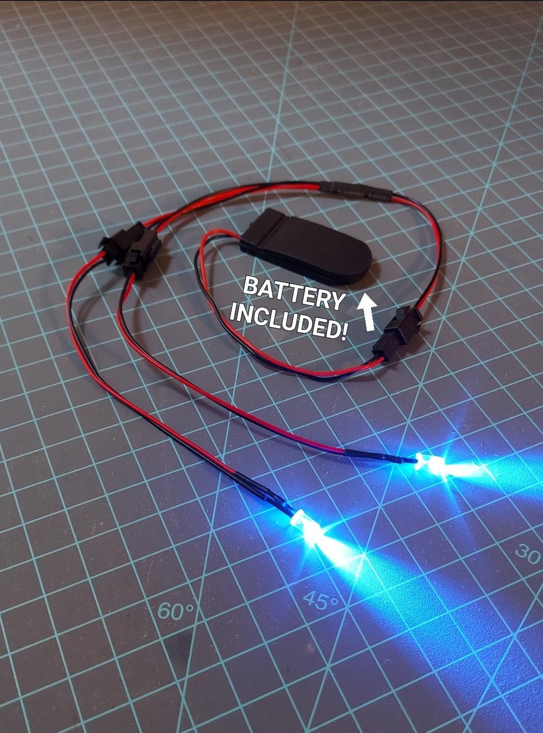 Portable LED Light Kit Costume Cosplay Lighting 12v Fursuit Eyes Mini ...