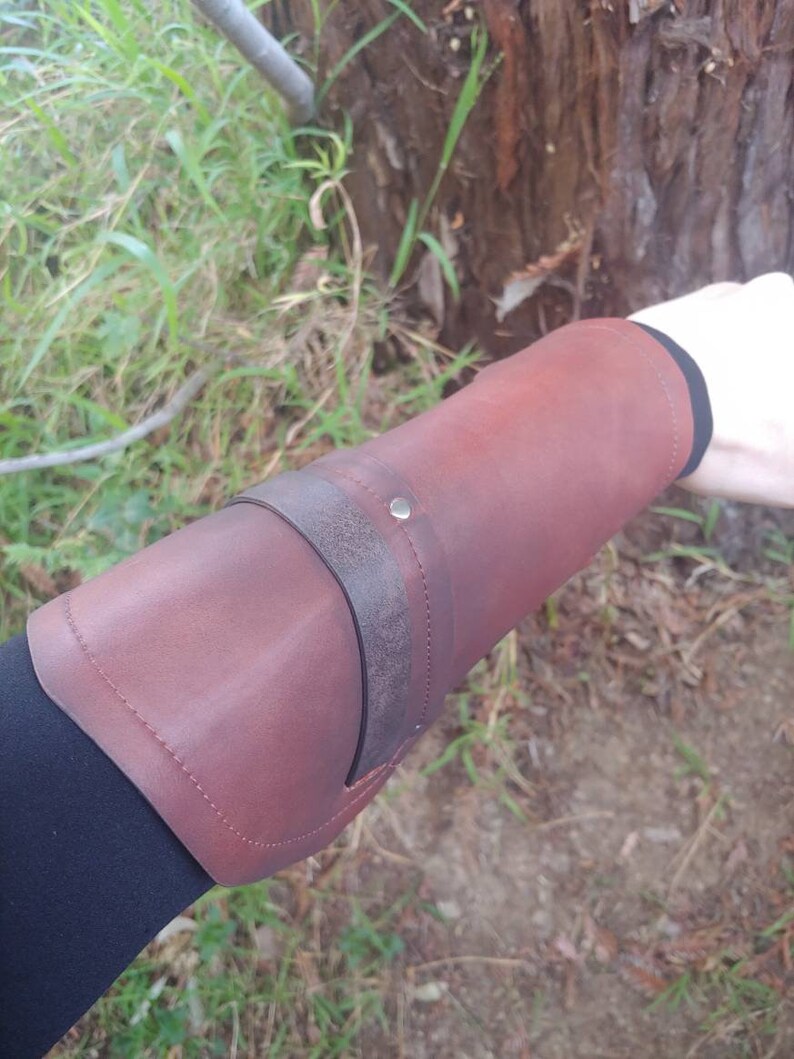 Leather Bracer Cuff Viking LARP Medieval Renaissance Armor Elf - Etsy