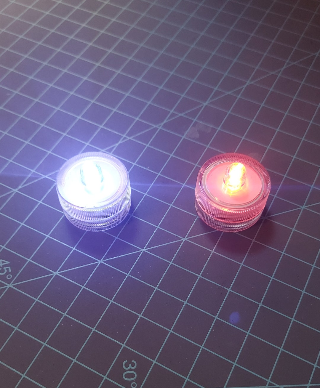 Blue Red LED Light Pod Single Color Portable Cosplay Costume Wedding ...