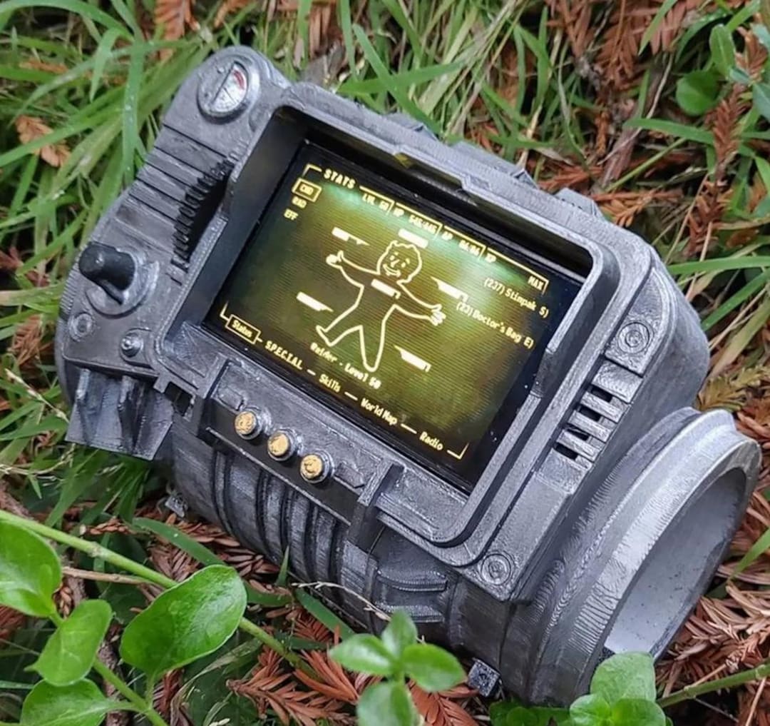 Pipboy Working Screen 3000 New Vegas 3 4 76 Wasteland Prop Pip Boy ...