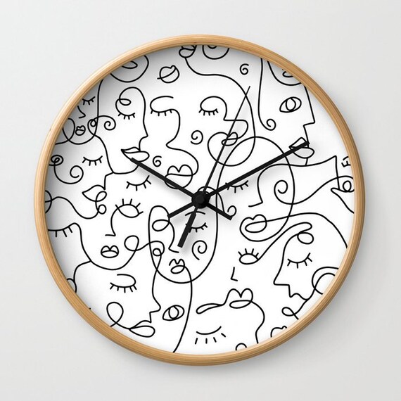 Home & Living Clocks Girls Room Decor Pink Orange Boho Wall Clock Pink ...