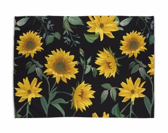Sunflower Area Rug - Etsy
