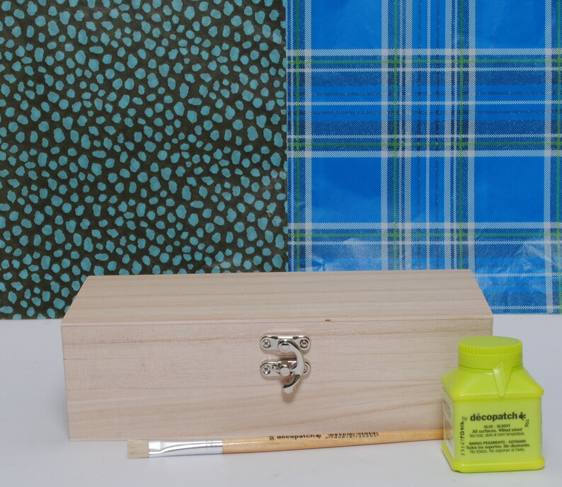 Decopatch Tea Chest Kit, Decoupage Box Activity Set , Decorative ...