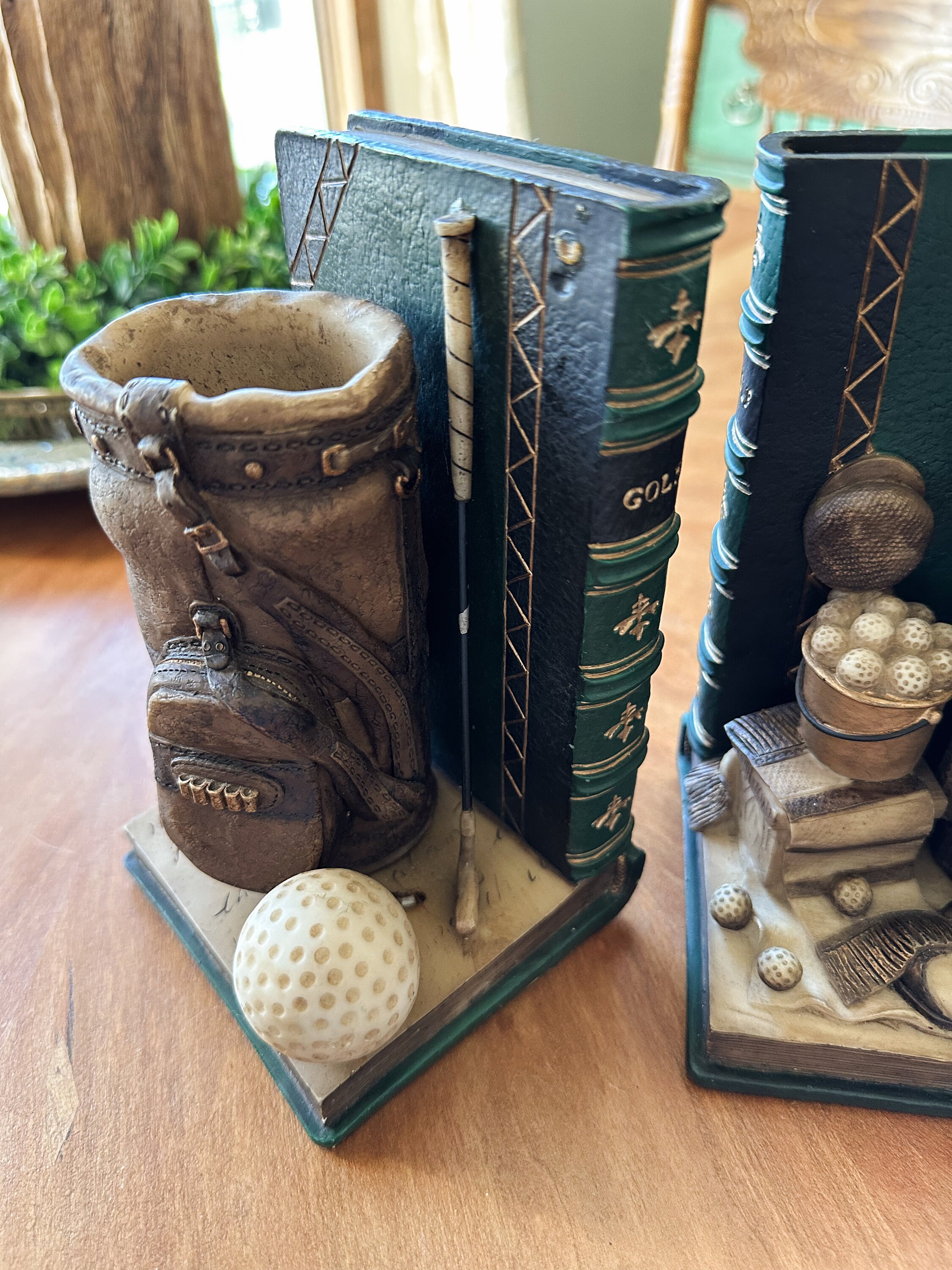 Vintage Golf Bookends - Etsy