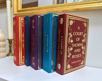 ACOTAR Full Series Cloth Custom Bound Books. A Court of Thorns and ...