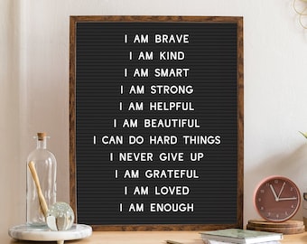 I Am Brave Printable - Etsy