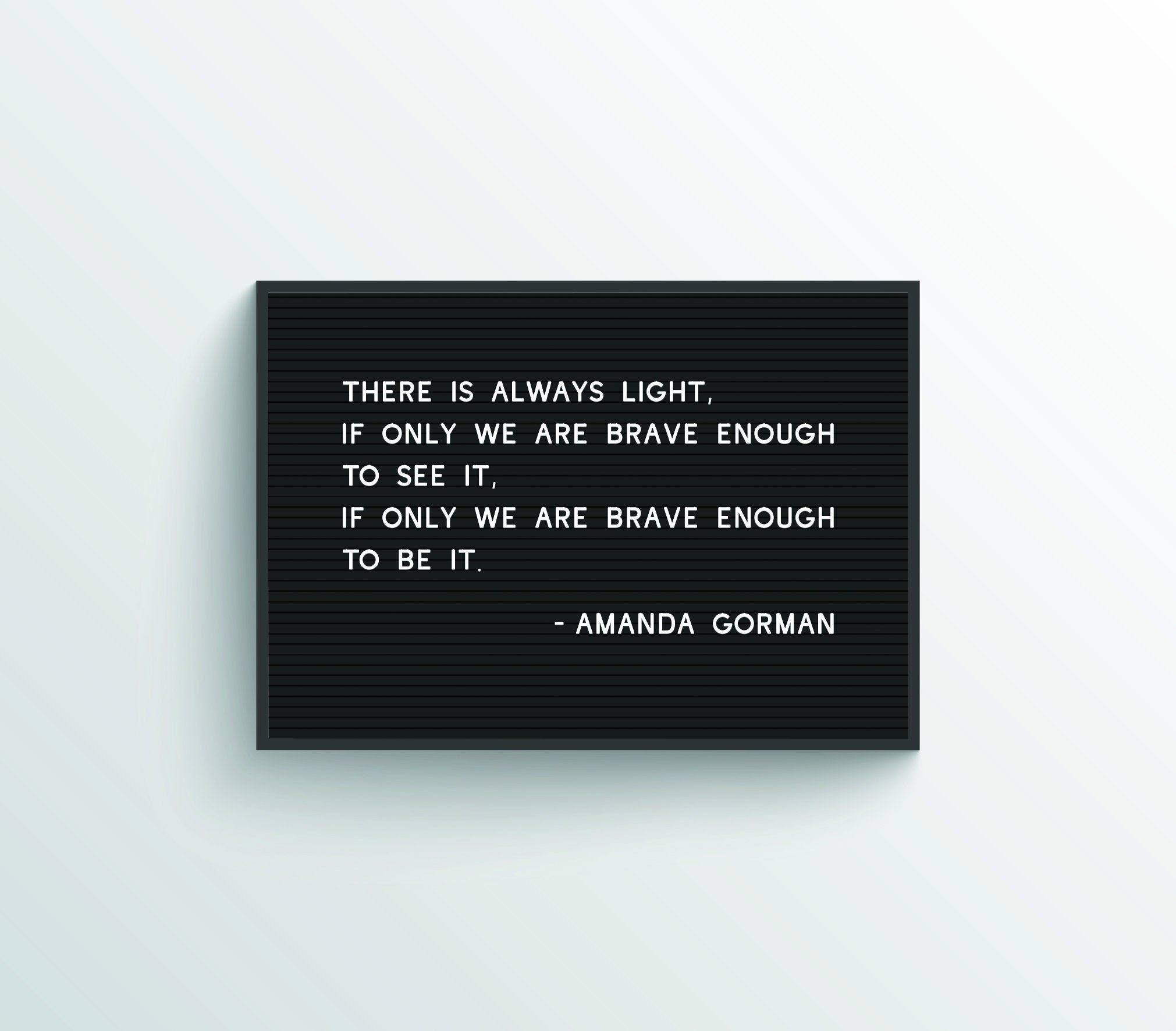 Printable Amanda Gorman Poet Letterboard Quote There is - Etsy