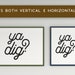 Ya Dig? Printable Typography Print, Veritcal, Horizontal AND Square ...
