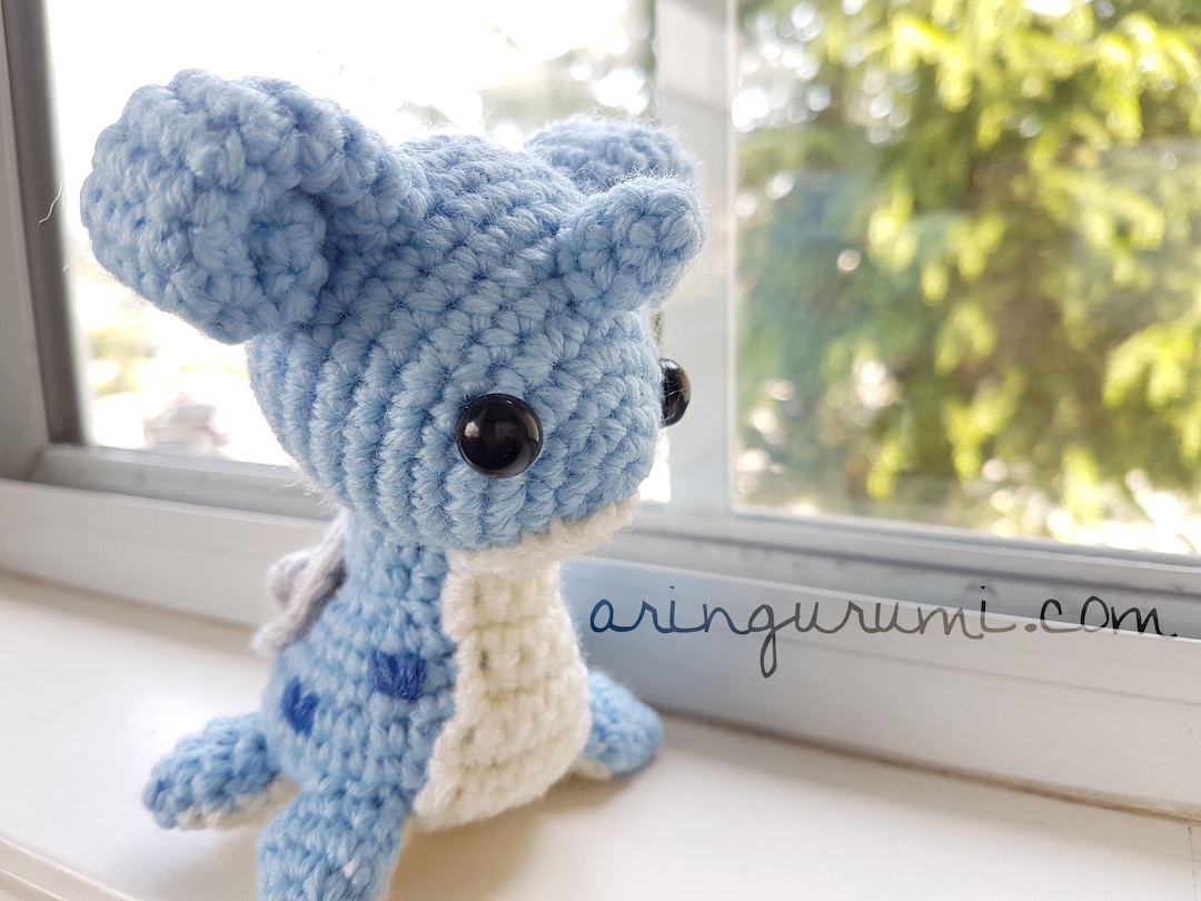 Lapras Amigurumi Crochet Plush Pokemon Plushie - Etsy