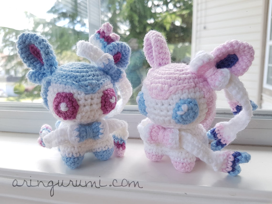 Shiny Sylveon Amigurumi Crochet Plush Eeveelution Pokemon - Etsy Canada