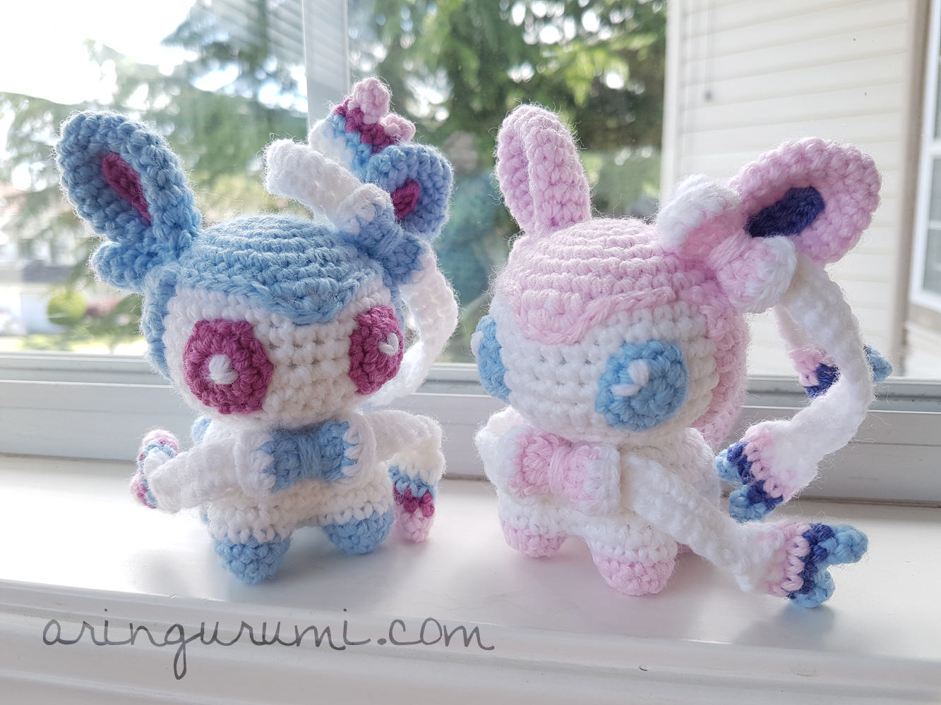 Shiny Sylveon Amigurumi Crochet Plush Eeveelution Pokemon Plushie - Etsy