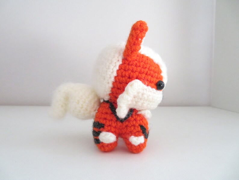 Growlithe Arcanine Amigurumi Crochet Plush Chibi Pokemon | Etsy