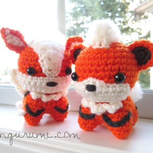 Growlithe Arcanine Amigurumi - Crochet Plush Chibi Pokemon Evolution ...