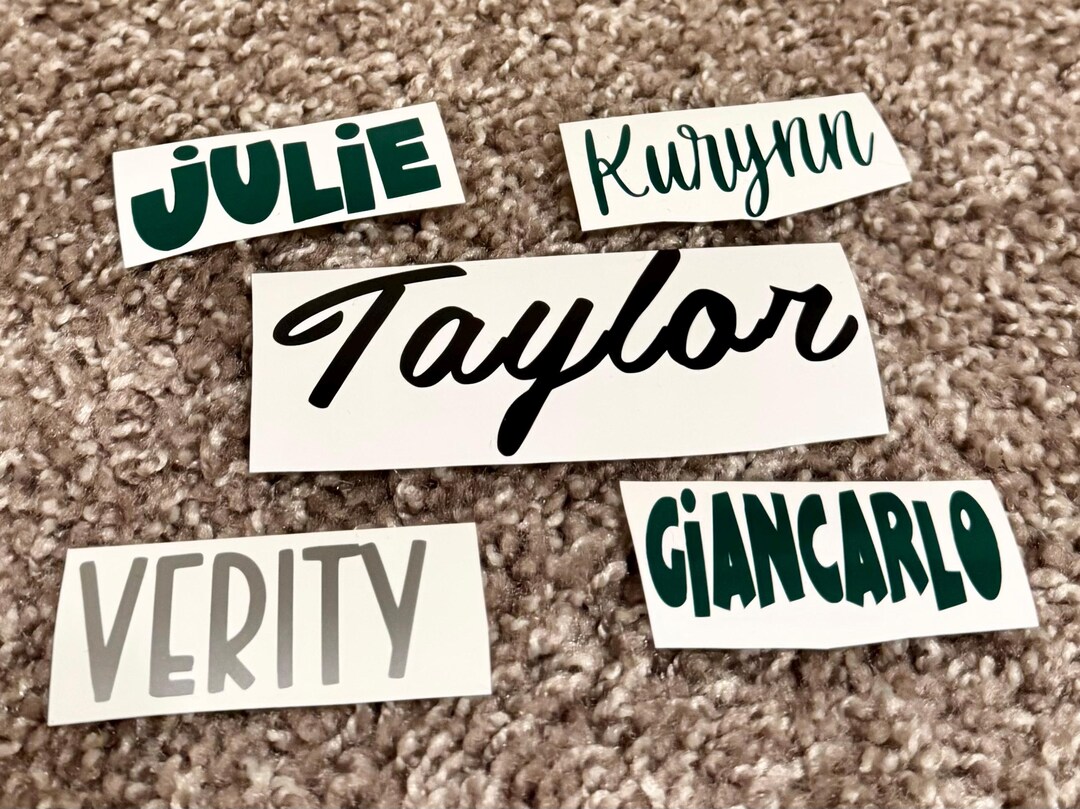 Personalized Name Vinyl Decals: Custom Stickers for Tumblers, Laptops ...