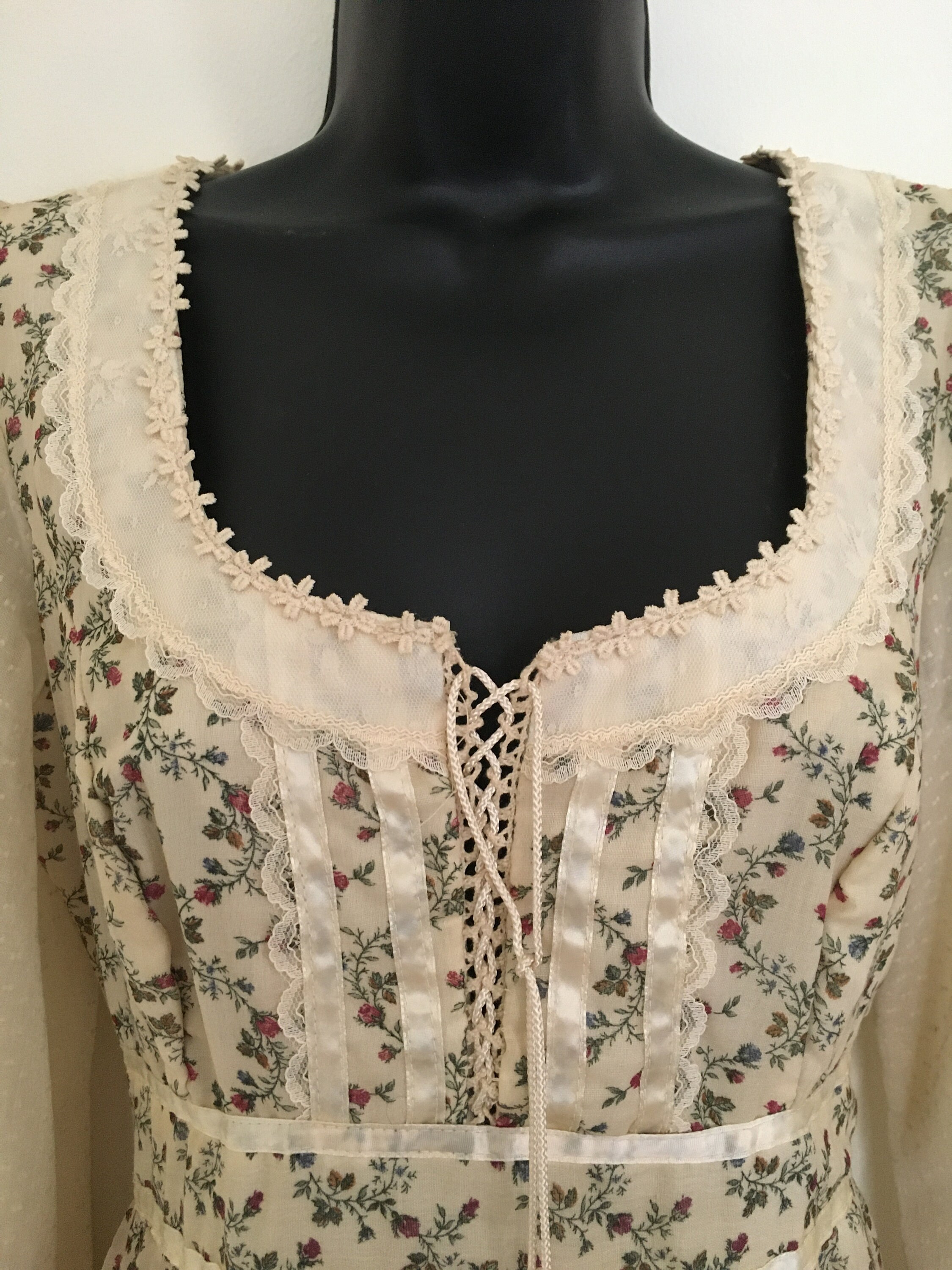 Vintage Gunne Sax Dress by Designer Jessica Mcclintock Prairie Style ...