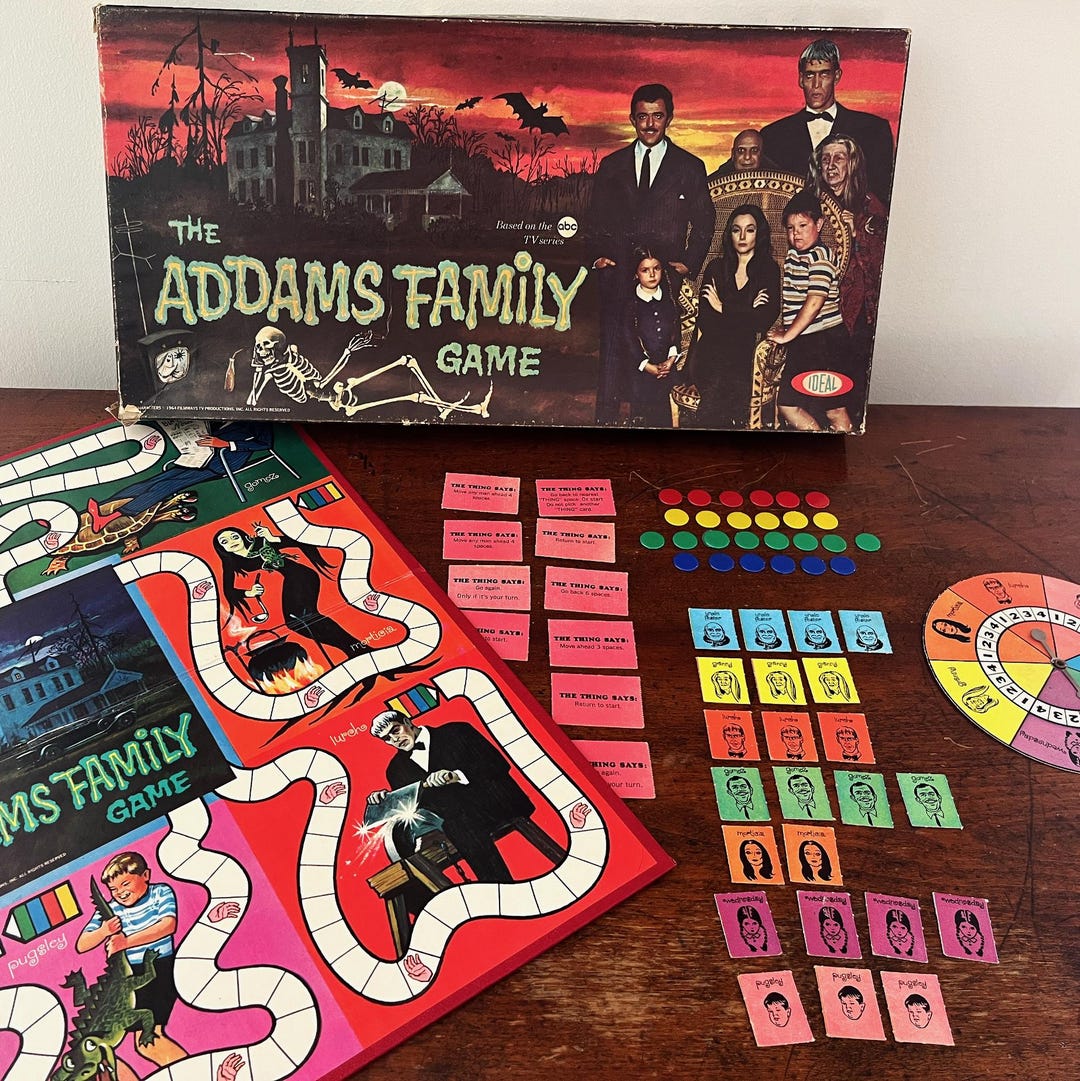 Vintage 1964 Addams Family Board Game in Original Box – Near Complete ...