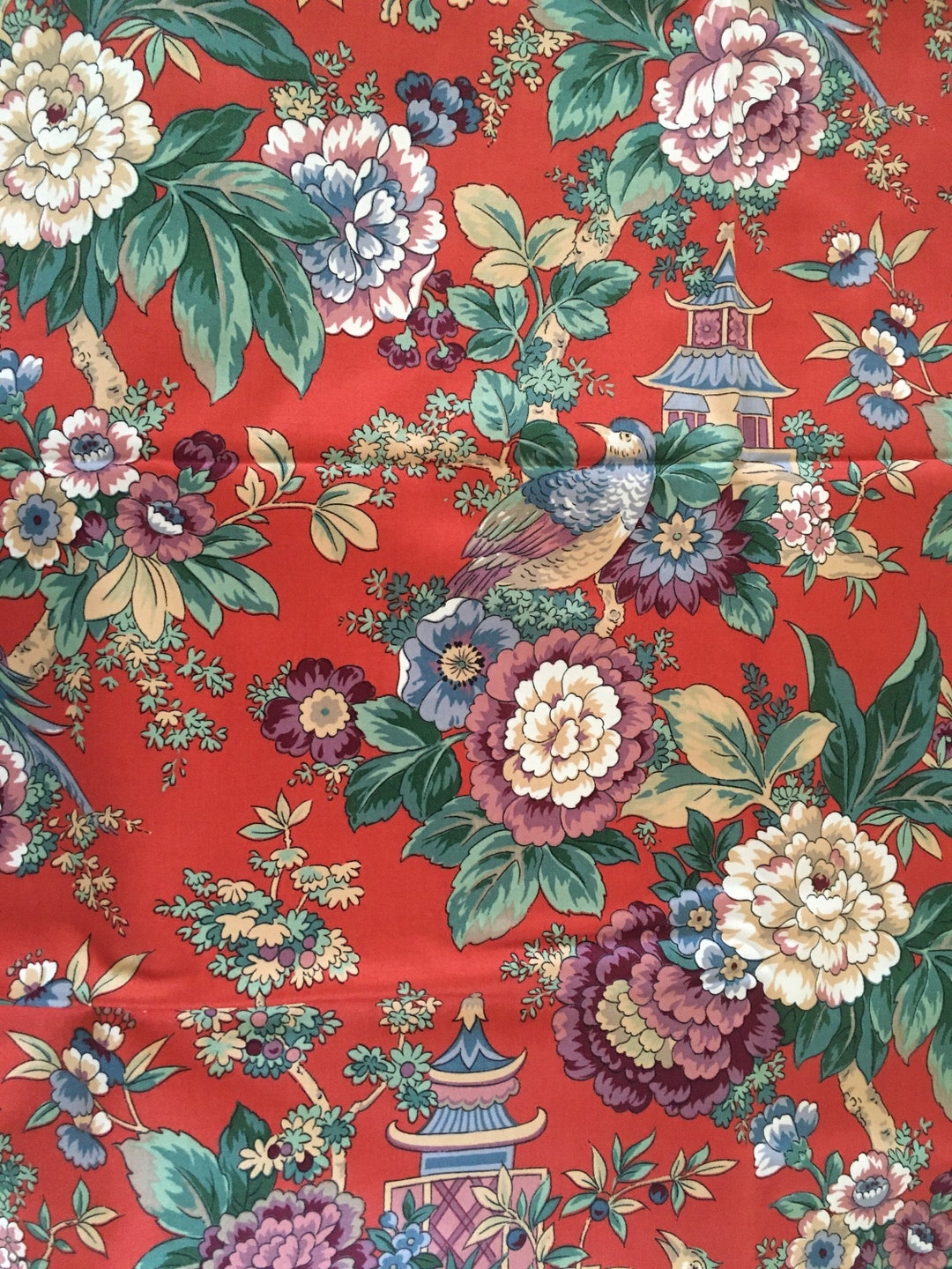 1.75 Yards of Vintage Jay Yang Fabric – New Old Stock Material – Asian ...
