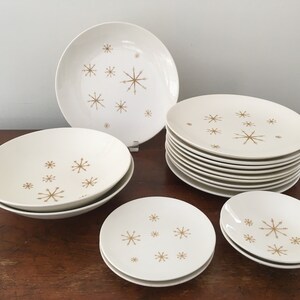 1950s Dinnerware by Royal China Vintage Atomic Design star Glow ...