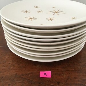 1950s Dinnerware by Royal China Vintage Atomic Design star Glow ...