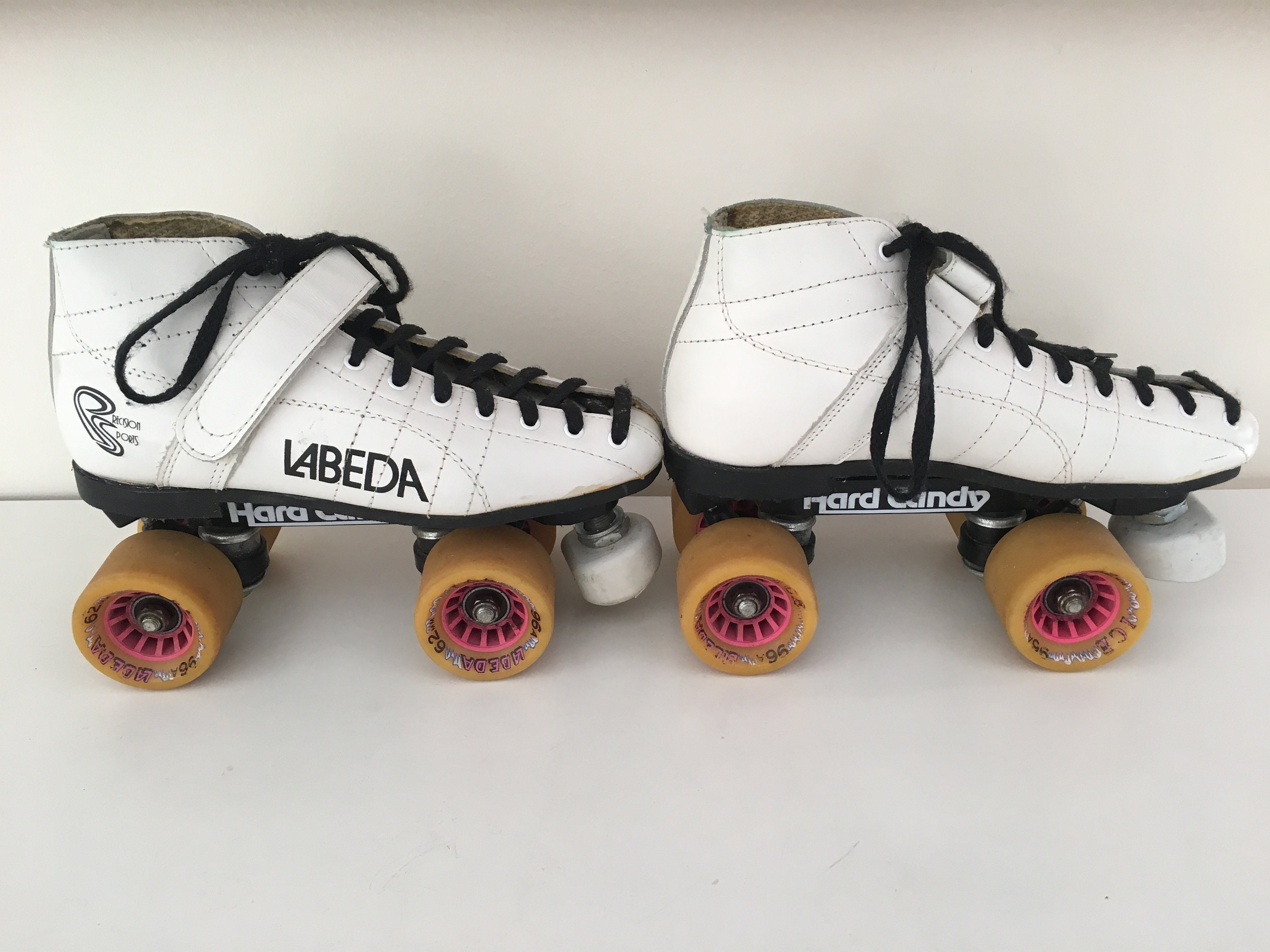 Vintage 1980s Precision Sports & Labeda hard Candy Roller Skates ...
