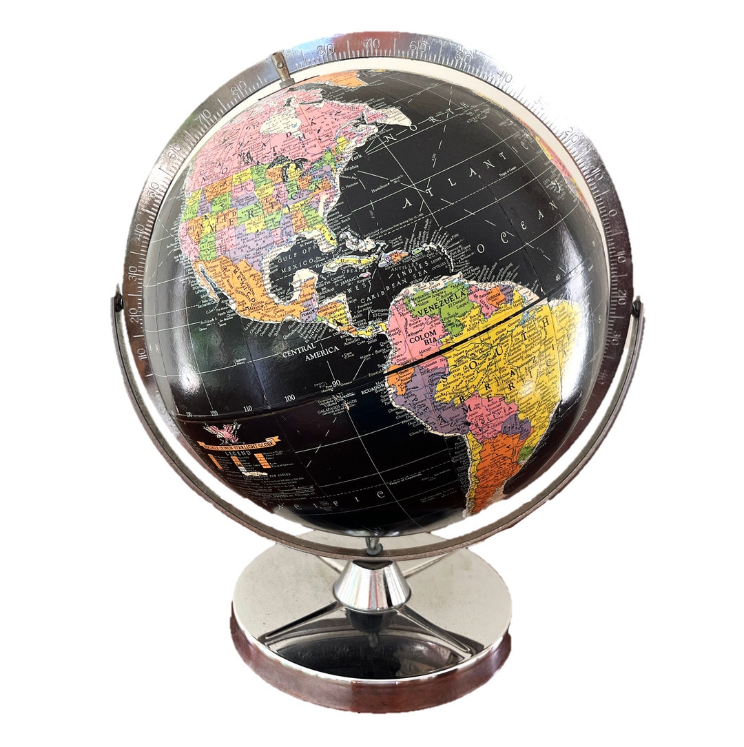 Vintage 1950s / 1960s Replogle 12 Inch Starlight Globe – Spinning ...