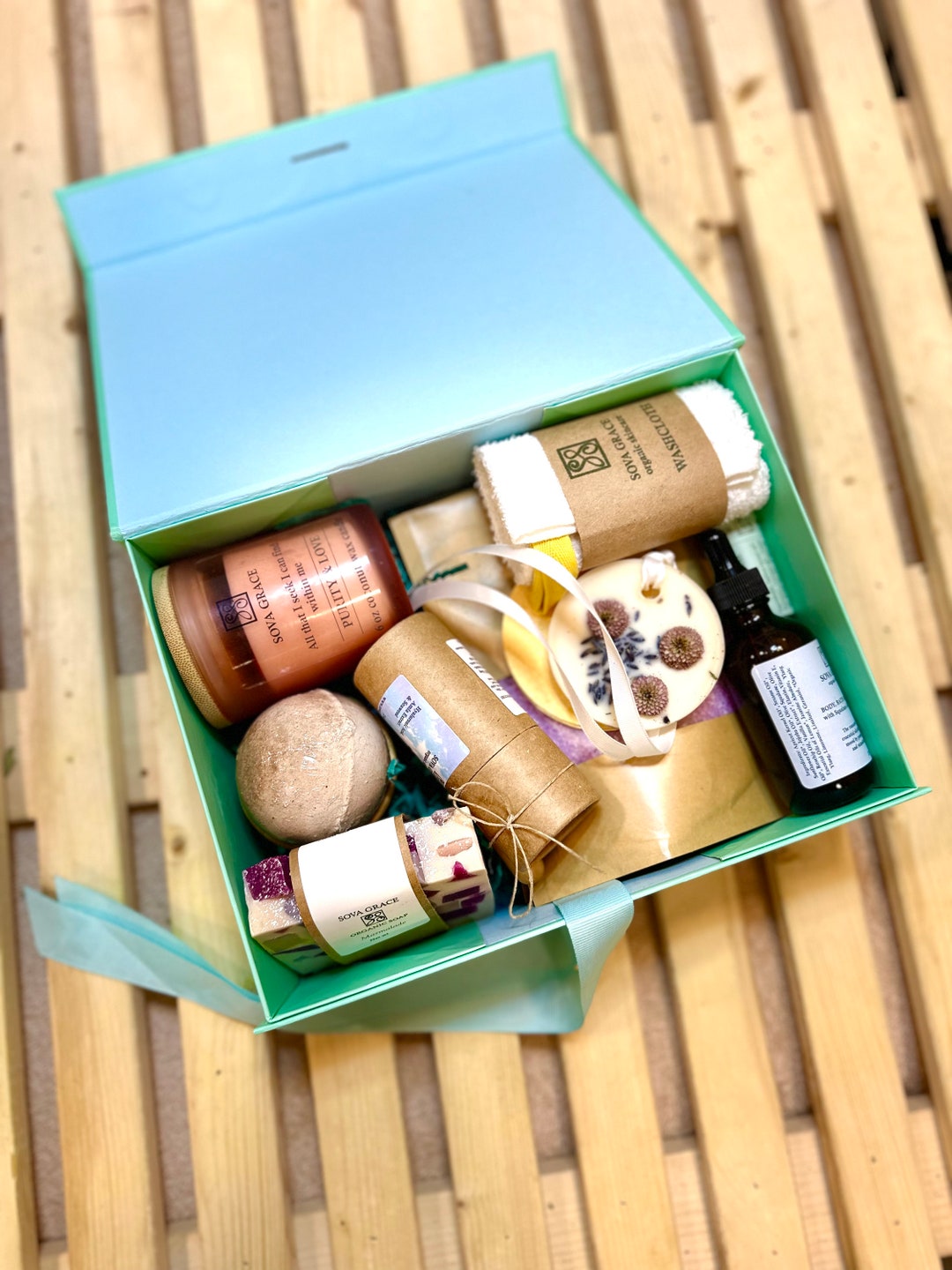 Organic Spa Gift Box Thank You Gift Box Birthday Gifts Mother's Day ...