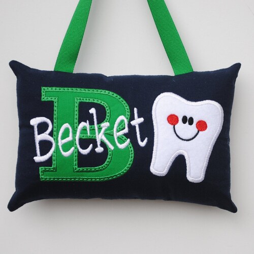 Tooth Shaped Pillow With Personalized Pocket Tooth Fairy - Etsy
