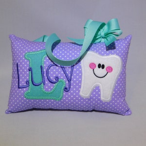 Light Purple Teal Personalized Tooth Pillow - Etsy