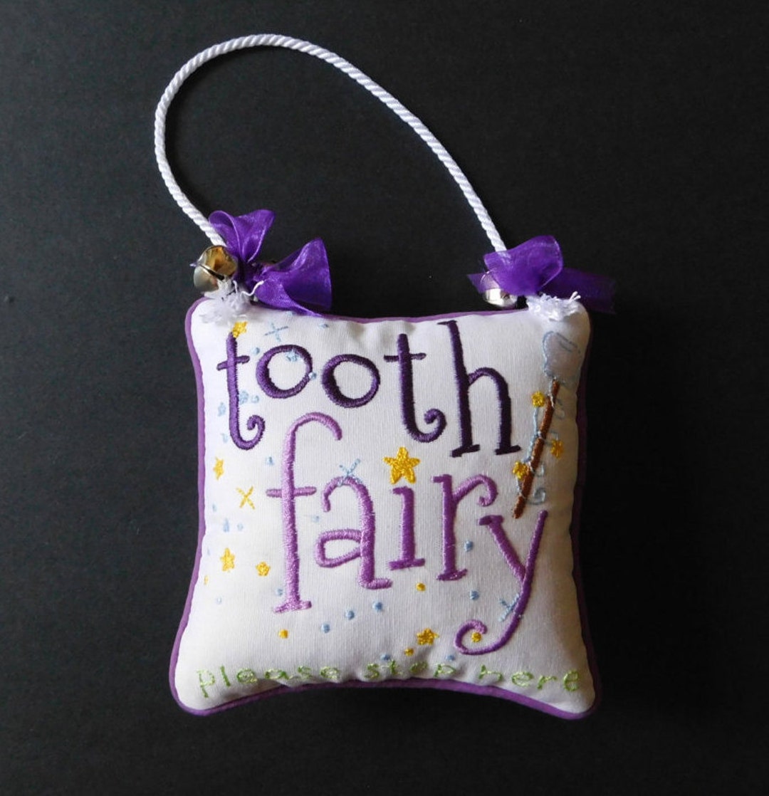 Purple Tooth Fairy Pillow With Bells - Etsy