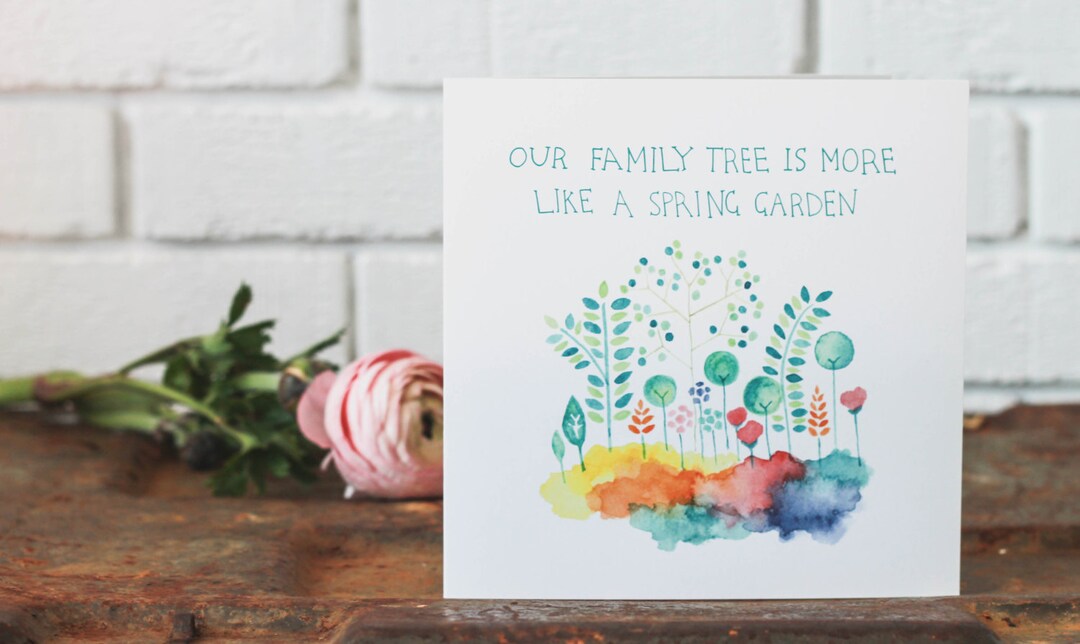 Our Family Tree Card, Greeting Card for Blended, Great for Mums, Great ...