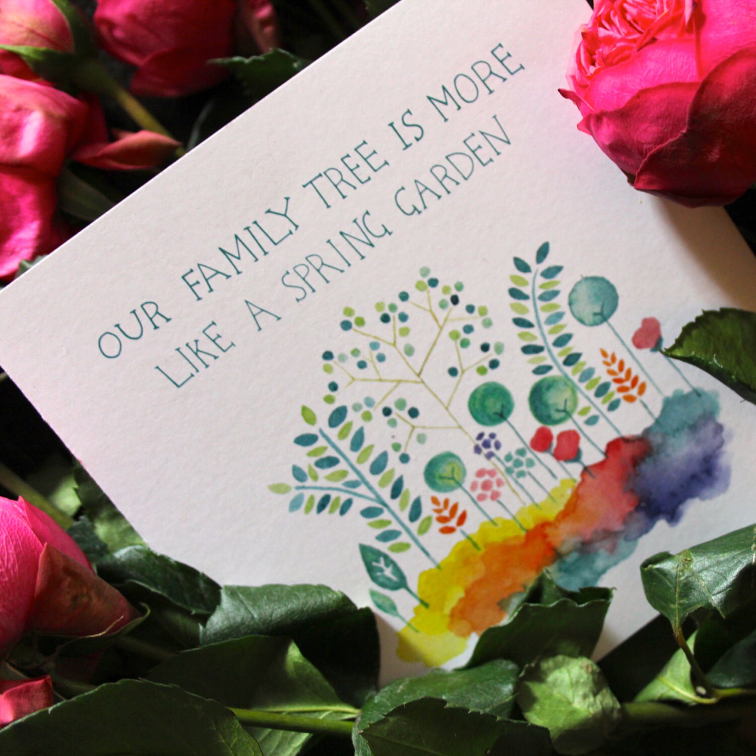 Our Family Tree Card, Greeting Card for Blended, Great for Mums, Great ...