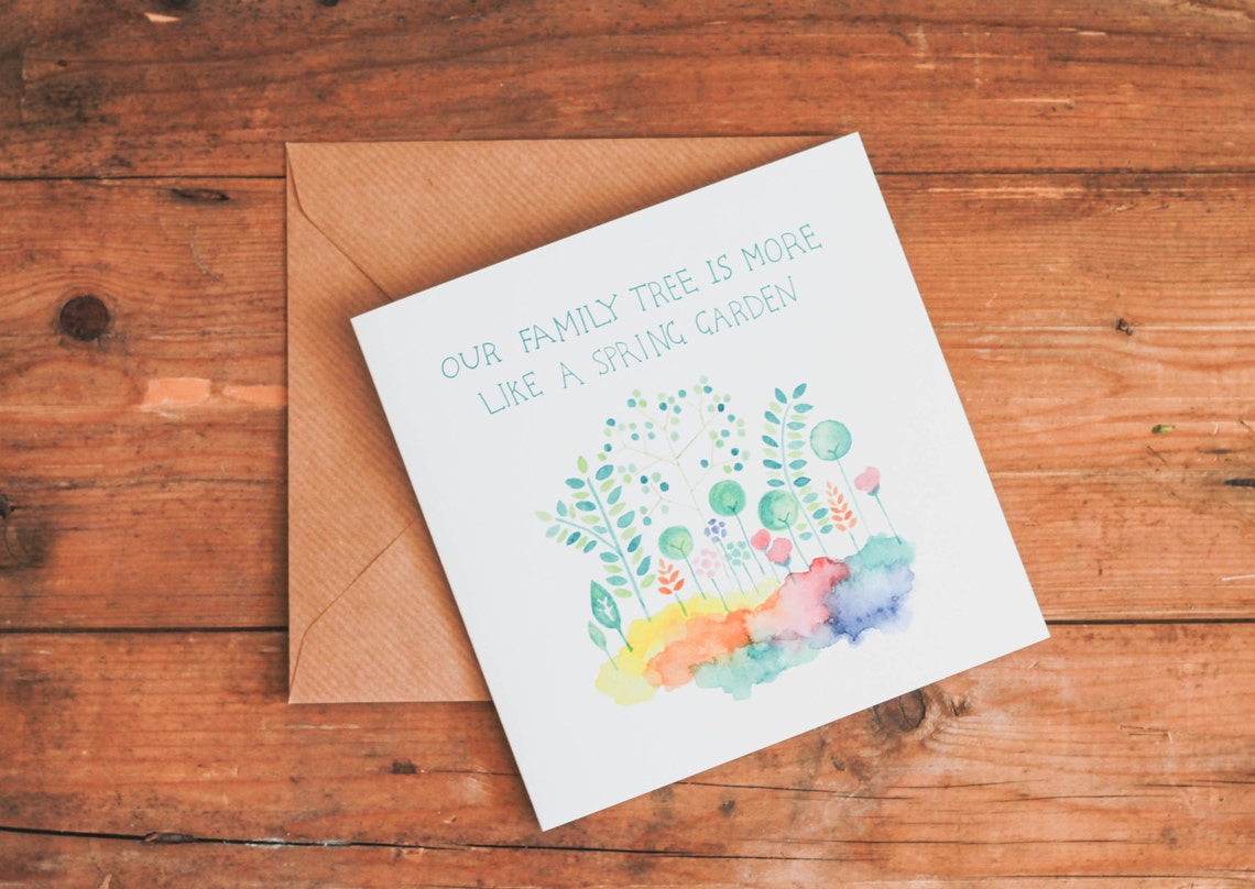 Our Family Tree Card, Greeting Card for Blended, Great for Mums, Great ...