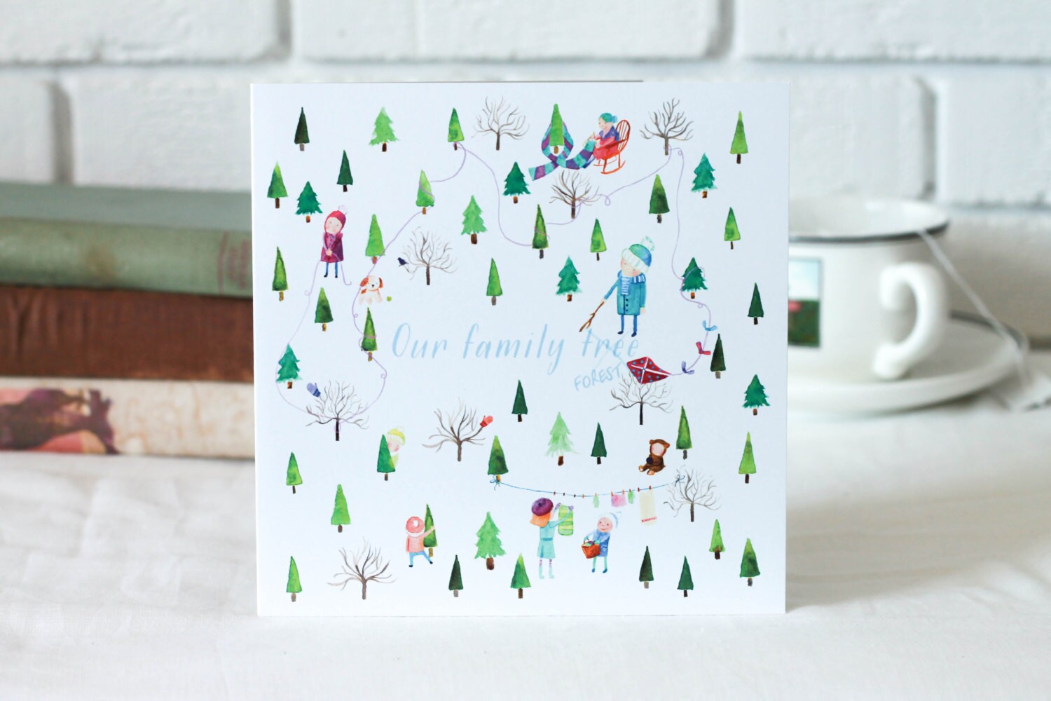 Our Family Greeting Card Family Tree Card Great for - Etsy