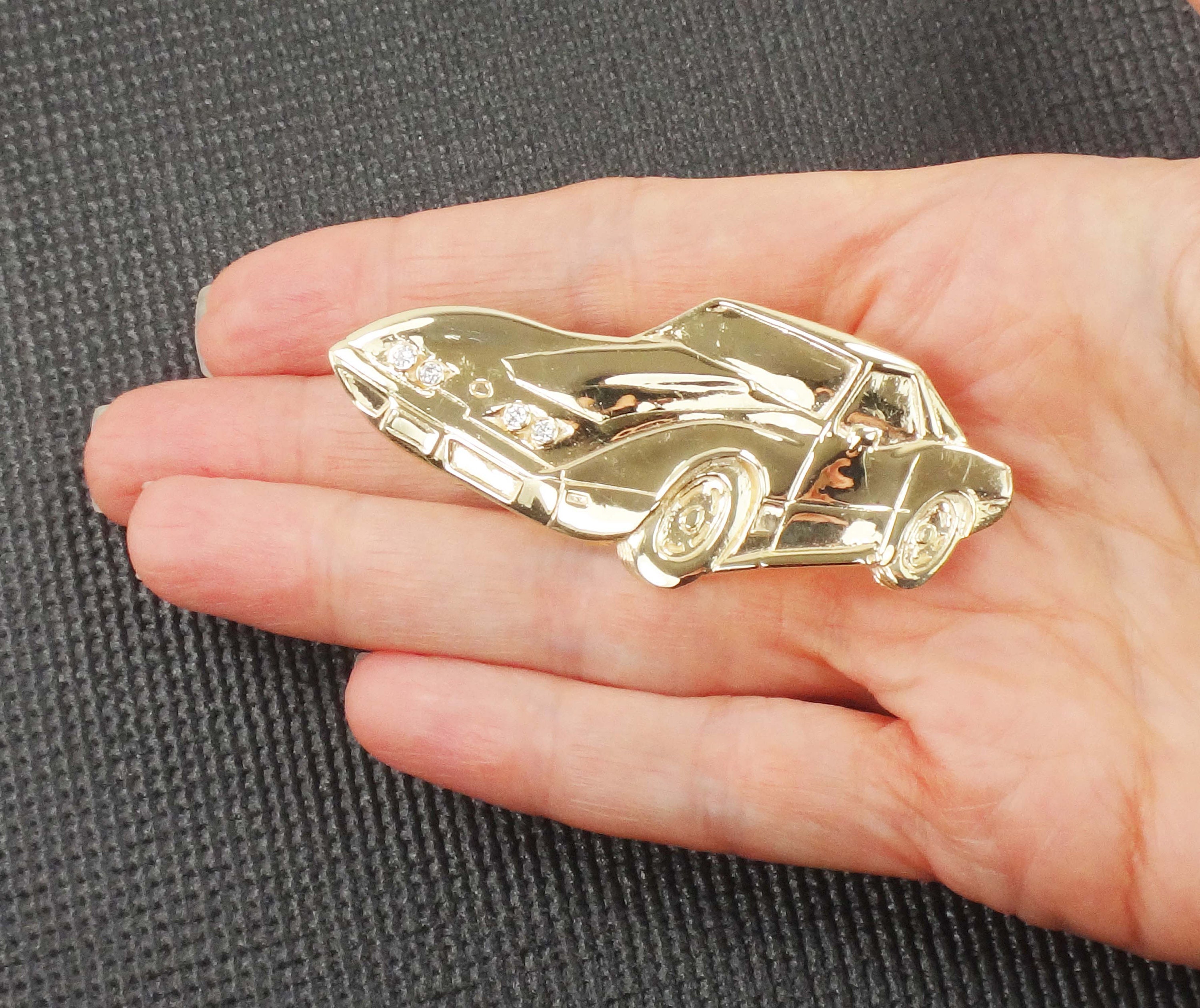 Diamond Gold Car